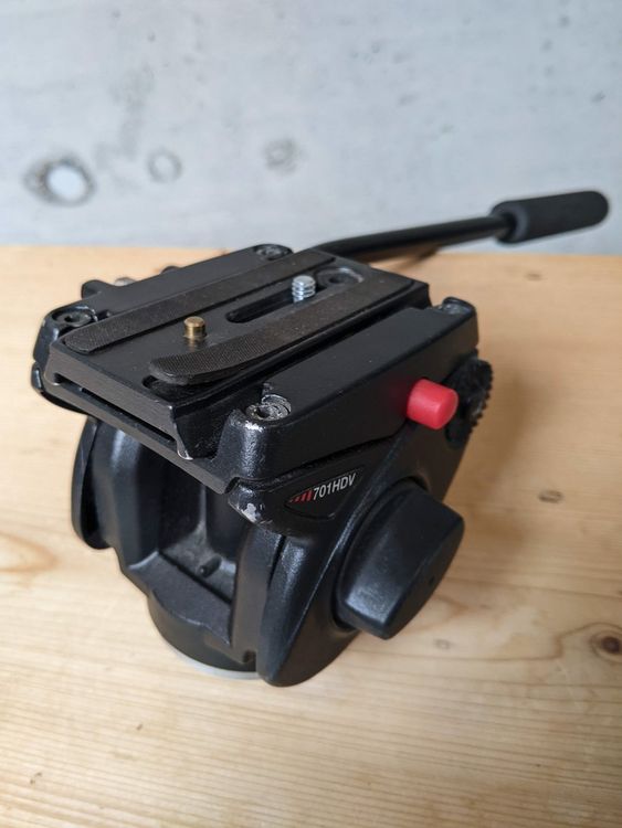 Manfrotto 701HDV Video Stativkopf 501PL Schnellwechselplatte | Kaufen ...
