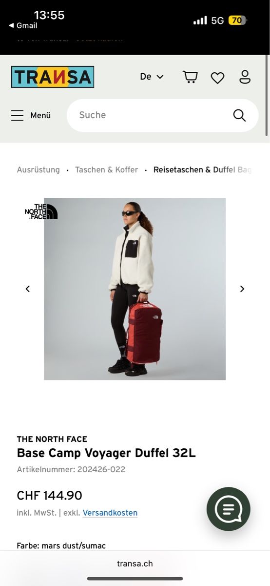 THE NORTH FACE Base Camp Voyager Duffel 32L NEU (Neu und ...