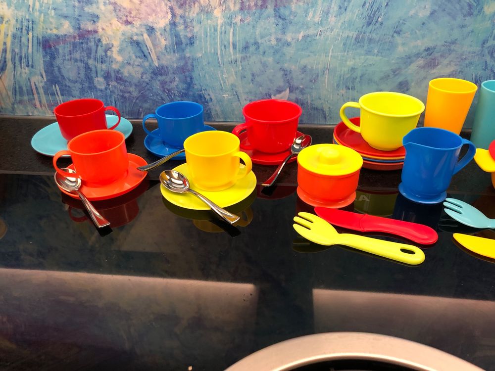 Gowi Puppengeschirr Küche Spielküche Geschirrset Vintagedeko (Gebraucht ...