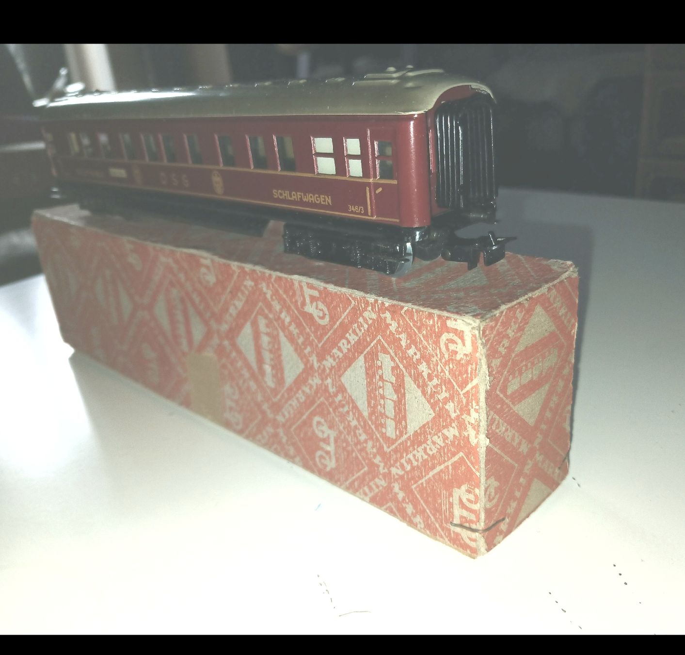 Märklin HO 346/3, Voiture-lits DSG, Vintage,avec Boîte 4016! (D ...