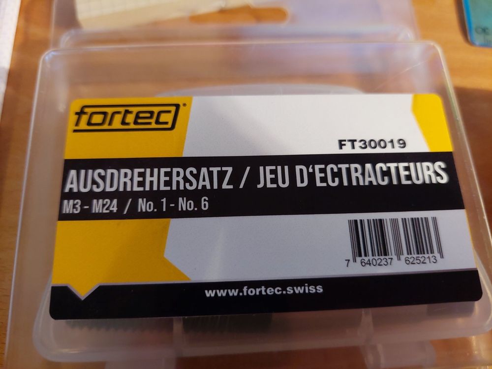 2 Ausdrehersätze / 2 jeux d'ectracteurs FORTEC 2 x (Neu und ...