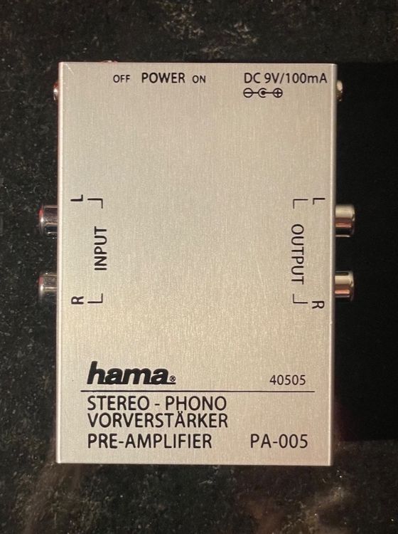 Kleiner Stereo-Phono Vorverstärker Hama PA-005 Preamp (Gebraucht) in Zürich für CHF 16 – mit ...