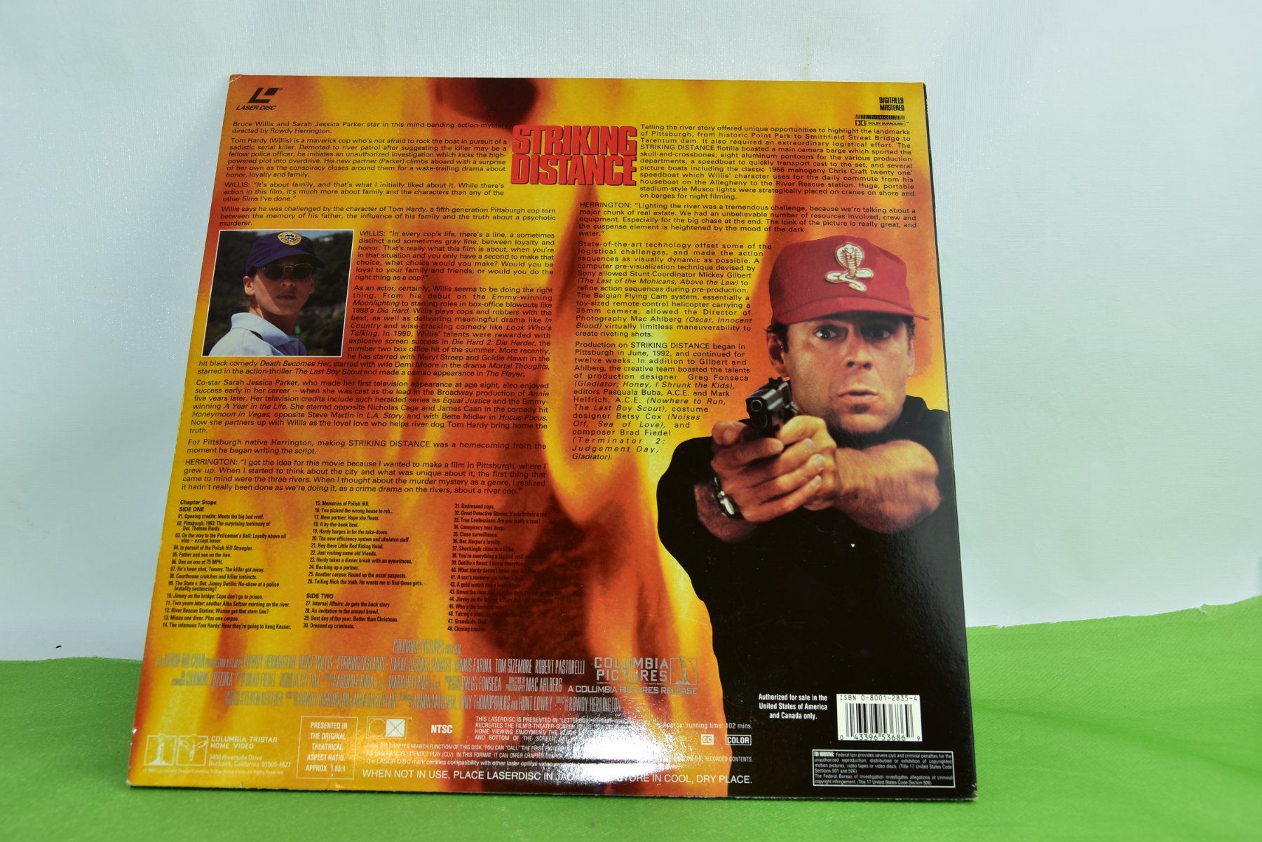 📀 BRUCE WILLIS - STRICKING DISDANCE LASERDISC GUTER ZUSTAND (Gebraucht ...