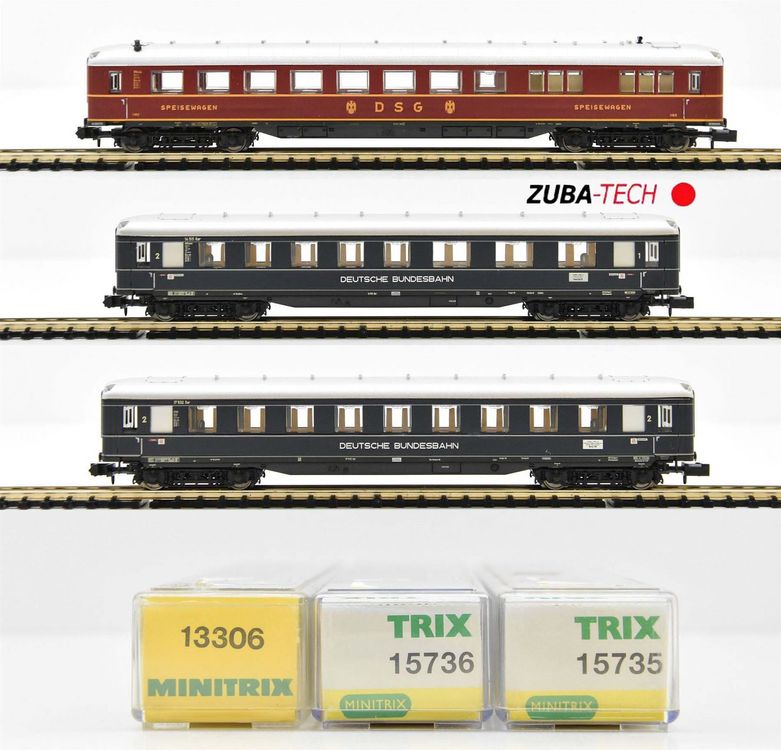Minitrix 3x Personenwagen DB/DSG Spur N (Gebraucht) in St. Gallen für CHF 40.5 – mit Lieferung ...