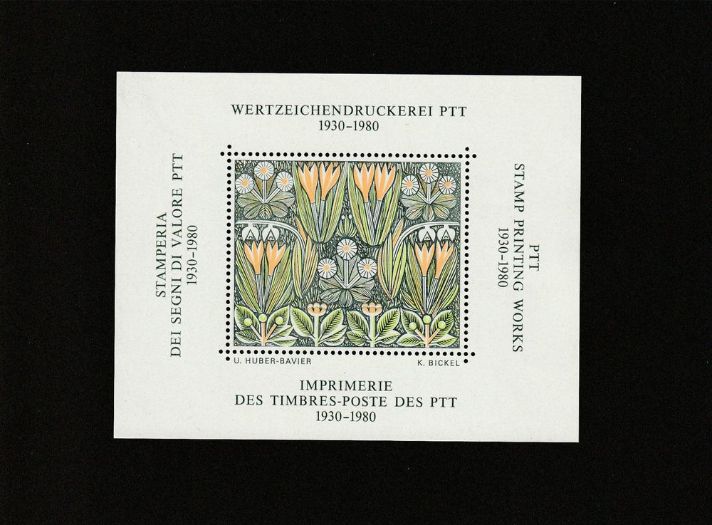 1980 Vignette 50 Jahre Philatelie PTT (Gebraucht) in Chur für CHF 2 ...