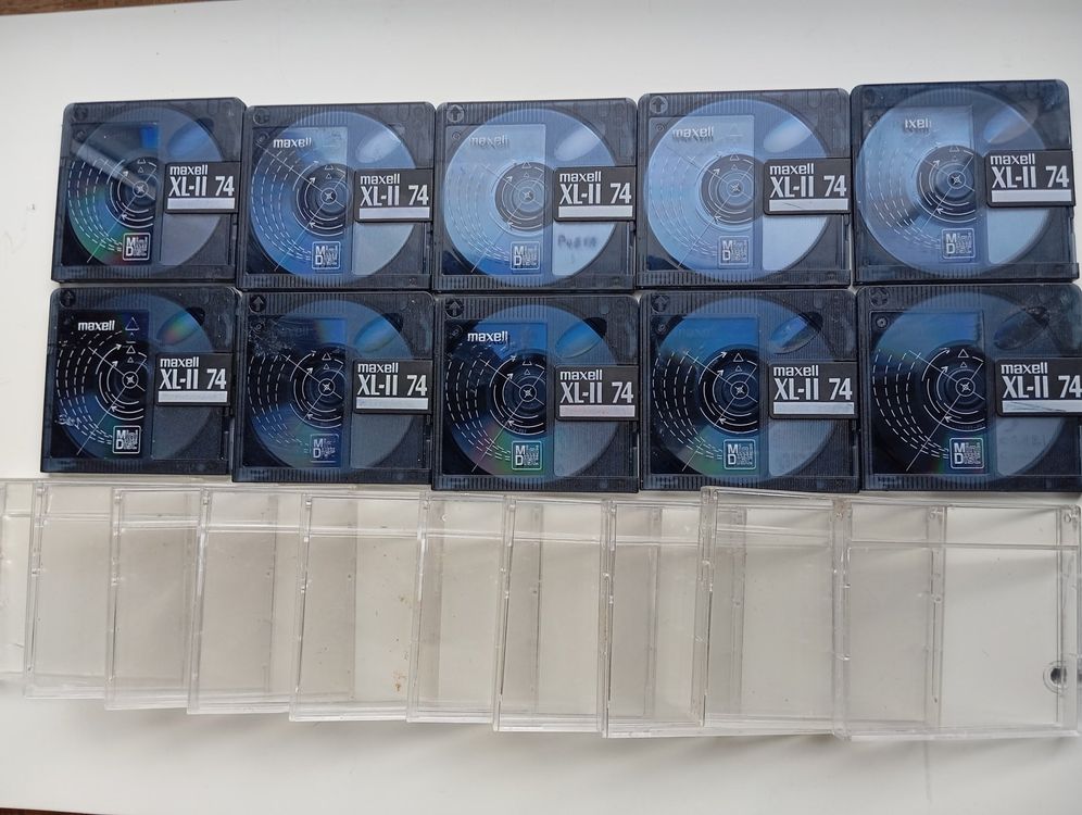 10 Blank Mini Disc Maxell XL-II 74 with case (Gebraucht) in Chiasso für ...