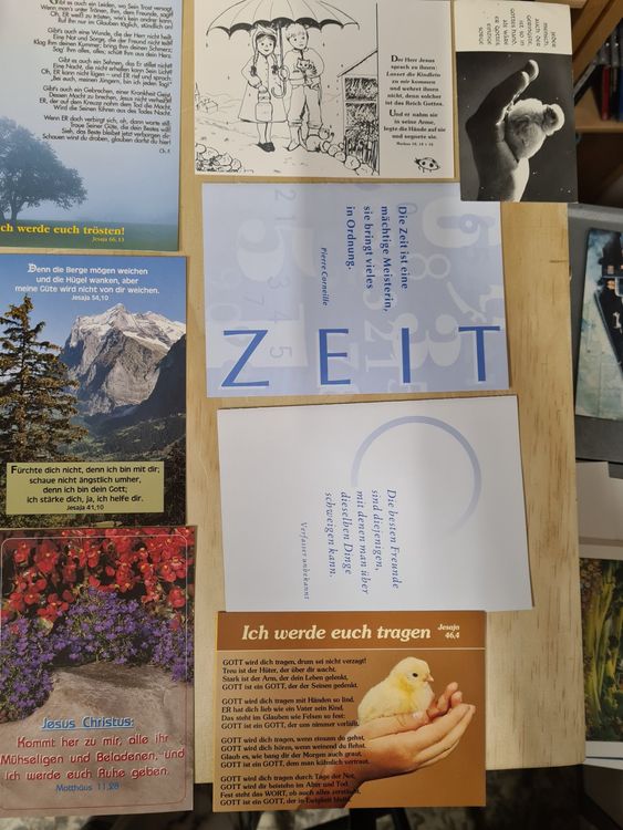 Alte Gruss-/ Postkarten diverse Grössen mit Spruch (Neu (gemäss ...