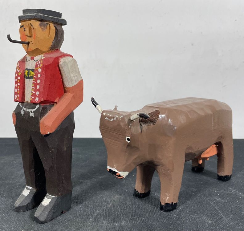 David Locher geschnitzte Appenzeller Skulpturen (Gebraucht) in Root für ...