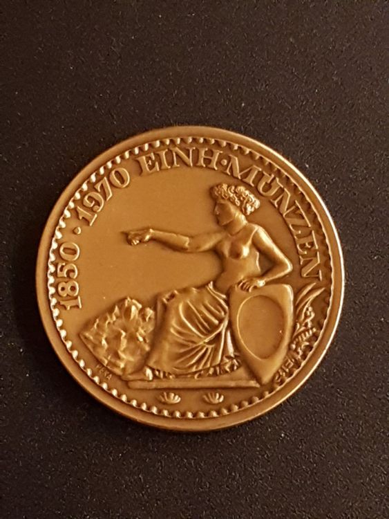 120 Jahre Einheitsmünzen Schweiz - Gedenkmedaille (Gebraucht) in Balsthal für CHF 4 – mit ...