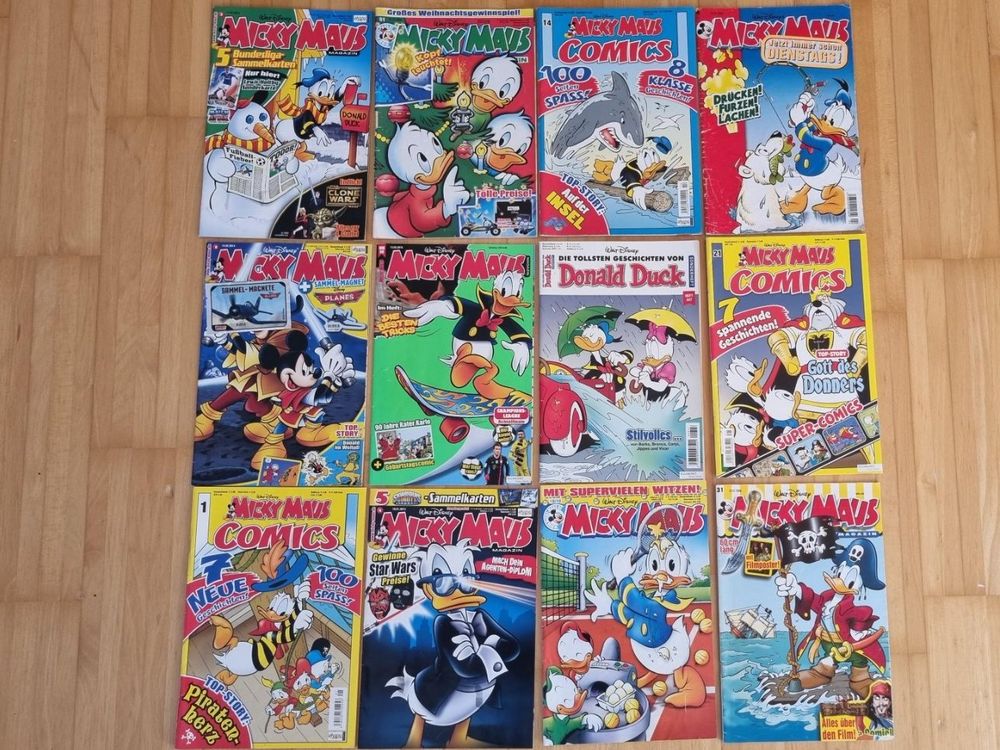 Comics: 11 Mickey Maus und 1 Donald Duck (Gebraucht) in Eggersriet für CHF 7.5 – mit Lieferung ...