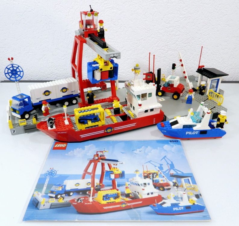 LEGO 6542 GROSSER CONTAINERHAFEN MIT SCHIFFEN UND KRAN | Kaufen auf Ricardo