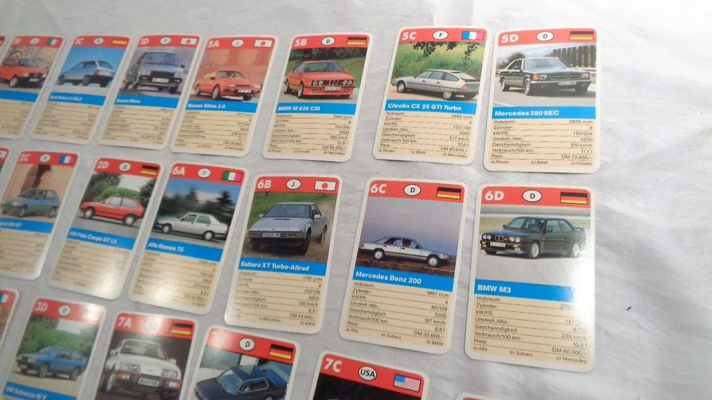 Auto Quartett - Die neuen / 32 Karten / 80er Jahre (Gebraucht) in Bellach für CHF 15 – mit ...