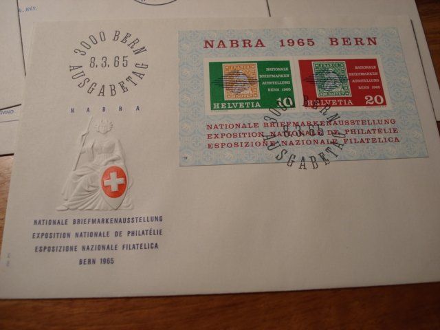 7 verschiedene Belege 1965, mit Block (Gebraucht) in Niederwil AG für CHF 1 – mit Lieferung auf ...