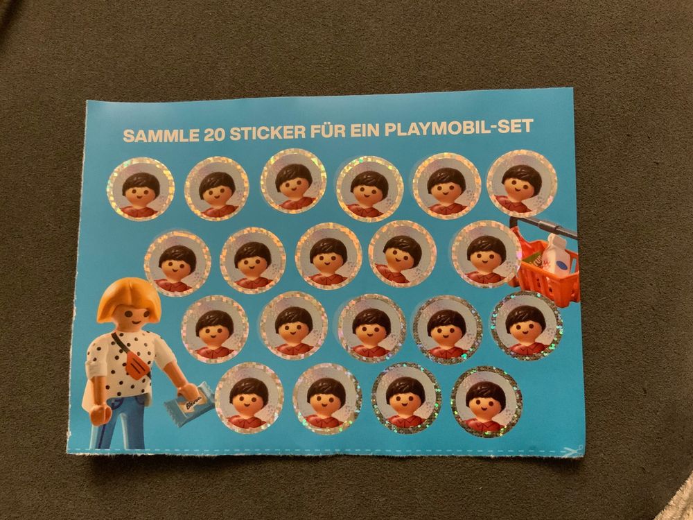 Migros Mania Playmobil 1 volle Karte mit 20 Klebern | Kaufen auf Ricardo