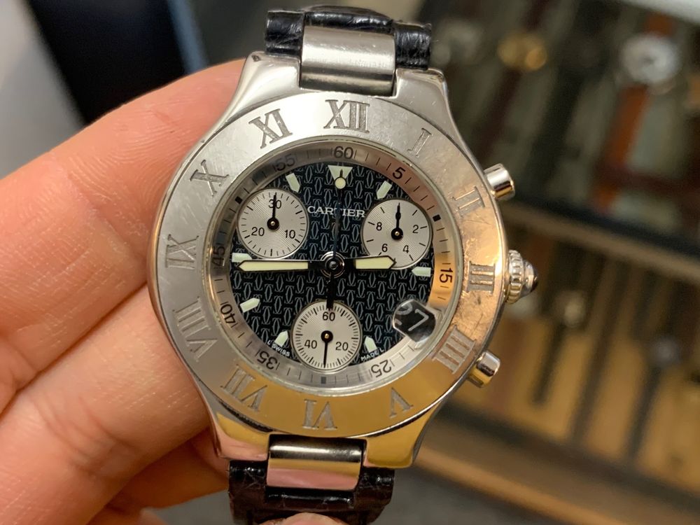 CARTIER 2424 montre homme / Herrenuhr Chronograph | Kaufen auf Ricardo