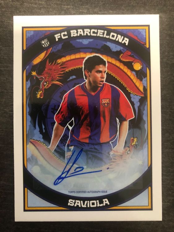 Topps Fc Barcelona Javier Saviola Autogramm (Gebraucht) in Wangenried ...