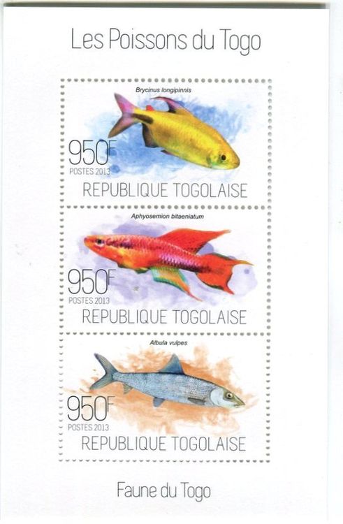 Block "Fische". Togo (Neu und originalverpackt) in Basel für CHF 4 – mit Lieferung auf Ricardo ...