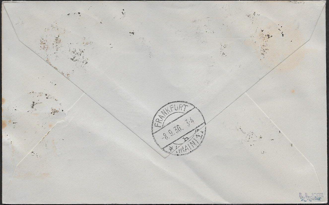 1936 R/Brief ZEPPELIN BRASILIEN - FRANKFURT attraktiv ab 1.- (Gebraucht ...