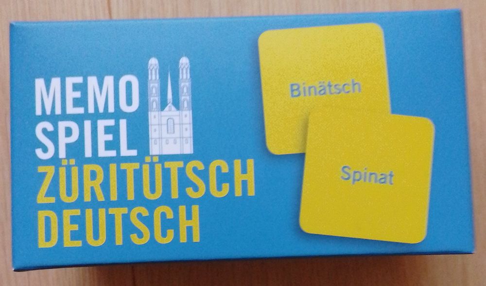 Memo Spiel Züritütsch - Deutsch Fidea NEU (Neu (gemäss Beschreibung ...