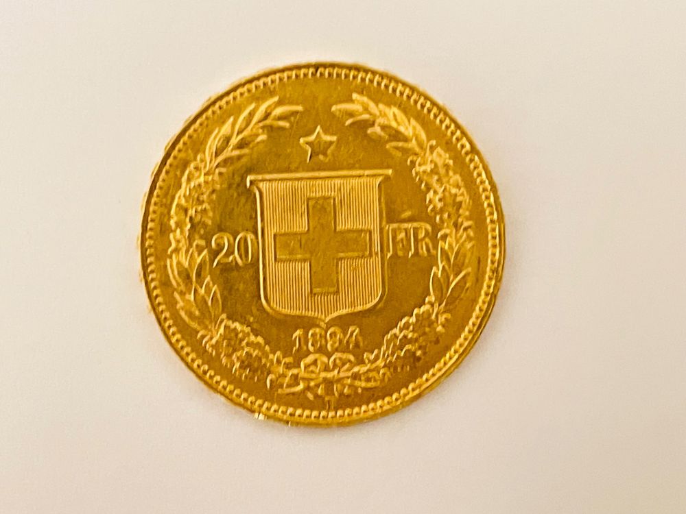 20 Fr. Helvetia 1894, TOP ZUSTAND, 120‘600 Auflage. | Kaufen auf Ricardo