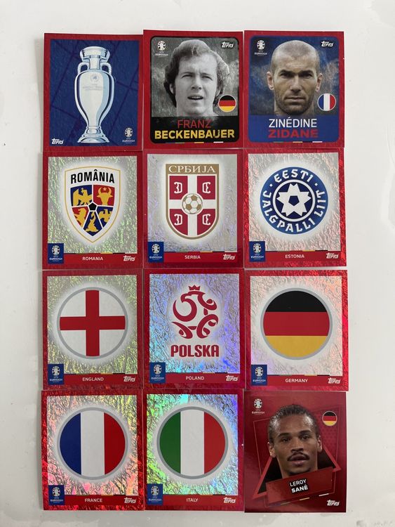 UEFA Euro 2024 diverse Topps Sticker | Kaufen auf Ricardo