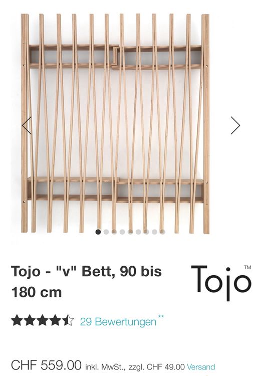 Tojo v Bett neu (Neu (gemäss Beschreibung)) in Bellach für CHF 450 ...