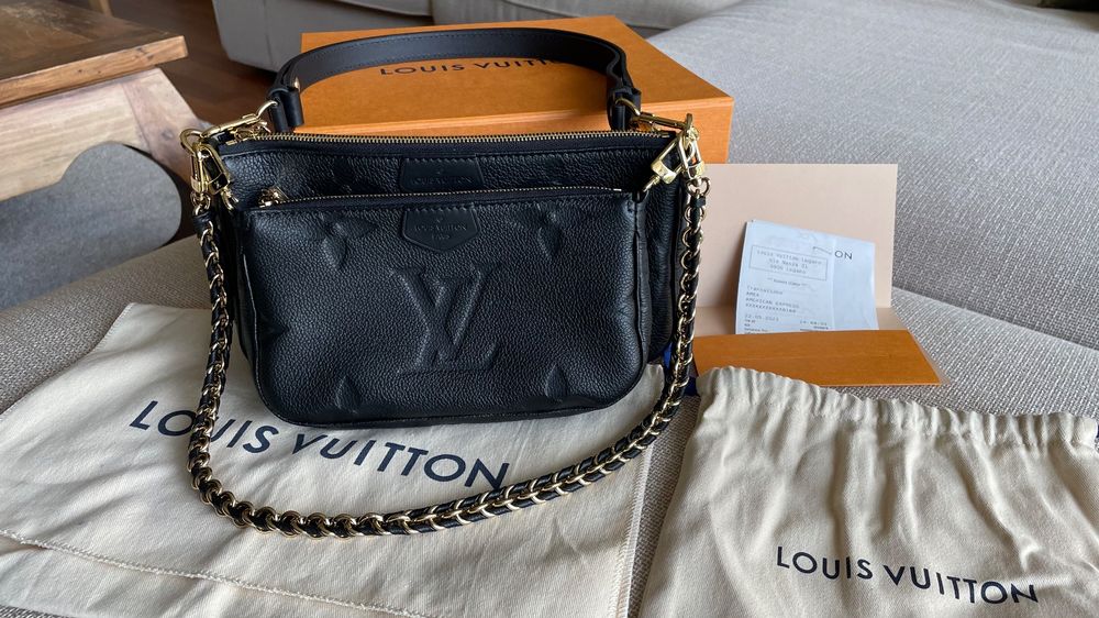 LOUIS VUITTON Multi-Pochette schwarz / neuwertig (Neu (gemäss ...