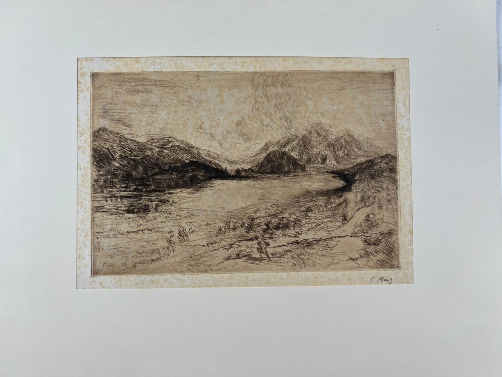 Curt Manz (Zürich 1900 – 1989 Paris) Radierung Handsigniert | Acheter ...