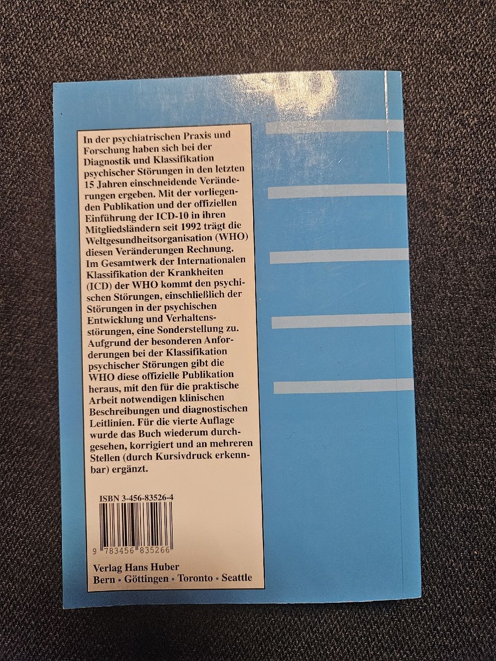 ICD-10: Internationale Klassifikation psychischer Störunger (Gebraucht ...