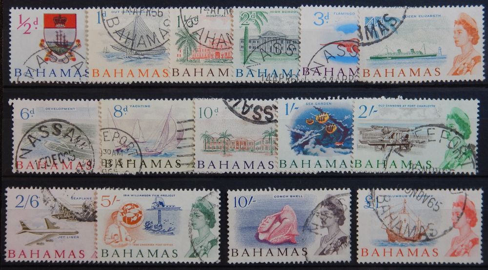 Bahamas British Kat. 209-223 gest. 1965 Kat. 30 Euro (Gebraucht) in ...