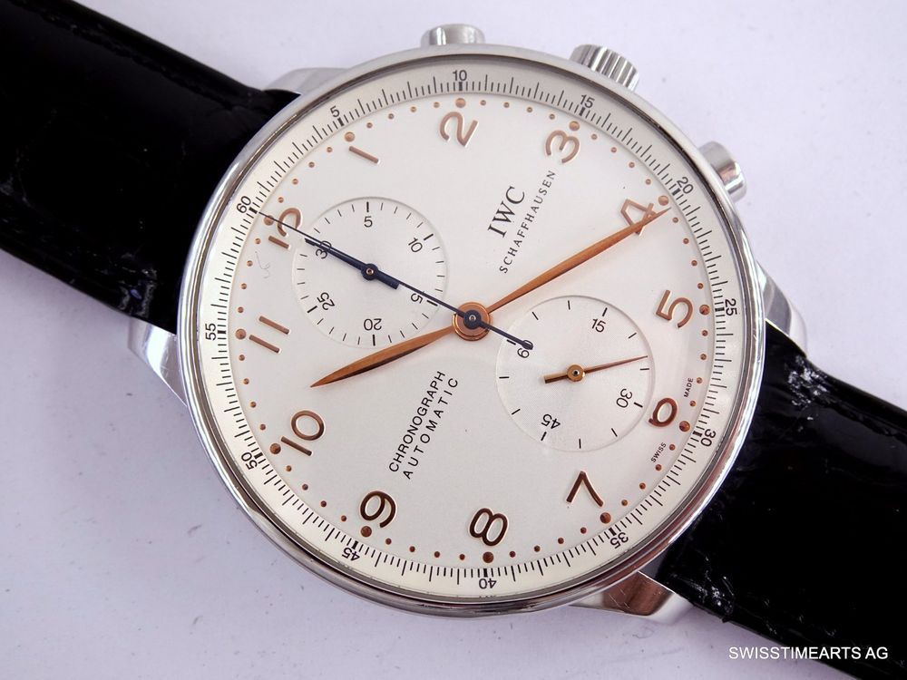 IWC PORTUGIESER IW3714 CHRONO AUTOMATIK EDELSTAHL HERRENUHR (Gebraucht ...