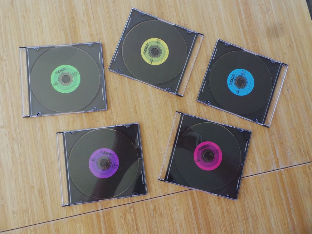 20 Stück nostalgische CD-R im Vinyl-Look (Neu und originalverpackt) in ...