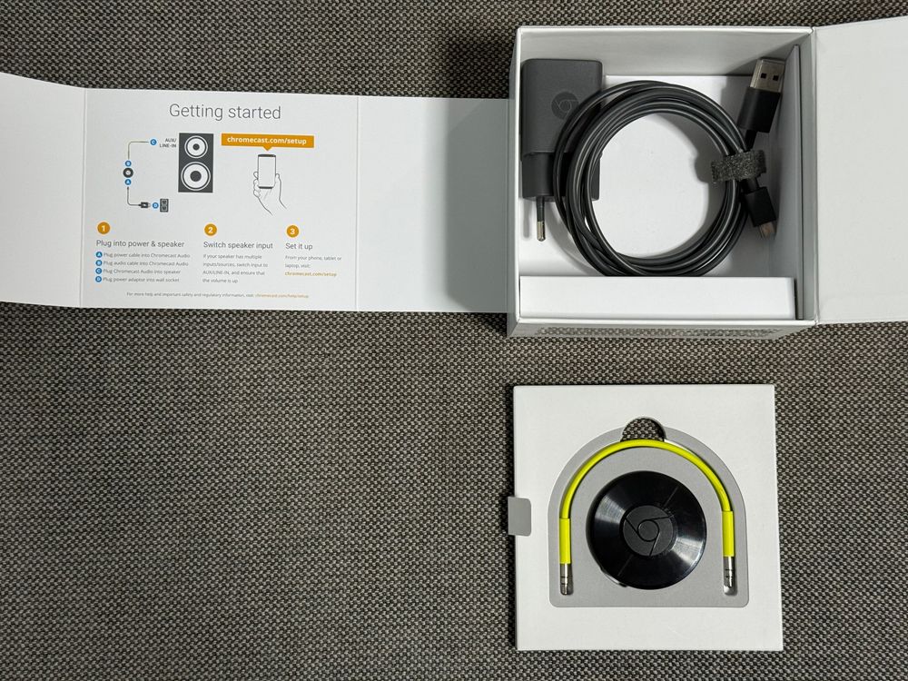 Google Chromecast Audio Streamer mit LAN Adapter (Gebraucht) in Riehen ...
