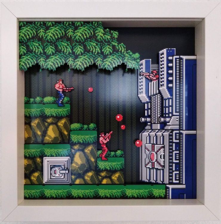 Contra / Gryzor Arcade Papercraft Diorama | Kaufen auf Ricardo