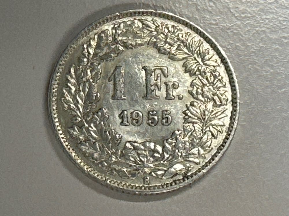 1 Fr. Silber Schweiz 1955 ss+ | Kaufen auf Ricardo