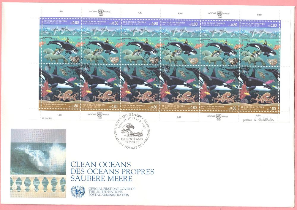 1992 FDC Bogen Saubere Meere | Kaufen auf Ricardo