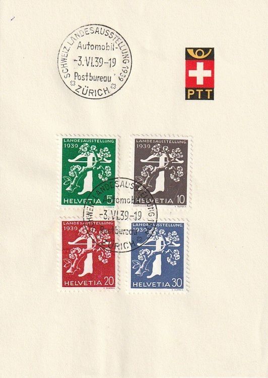 Faltblatt Landesausstellung 1939, Landi, Automobil-Postburea (Gebraucht) in Aarburg für CHF 2 ...