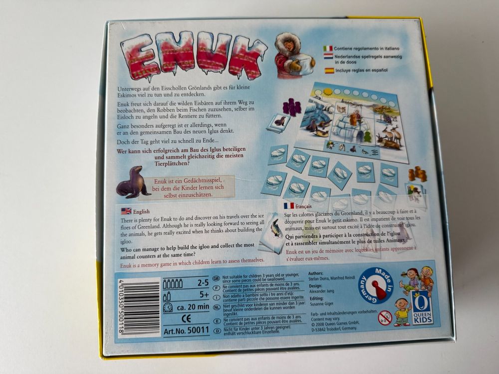 ENUK der Eskimo - Queen Games Kids - ab 5 J. (Neu (gemäss Beschreibung)) in Winterthur für CHF ...
