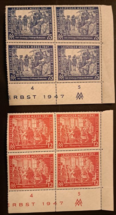 Allierte Besetzung Gemeinschaftsausgaben Mi 965/966 Bogeneck | Kaufen ...