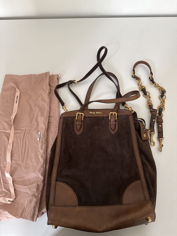 Mit Miu leder Tasche braun (Gebraucht) in Zürich für CHF 350 – mit ...