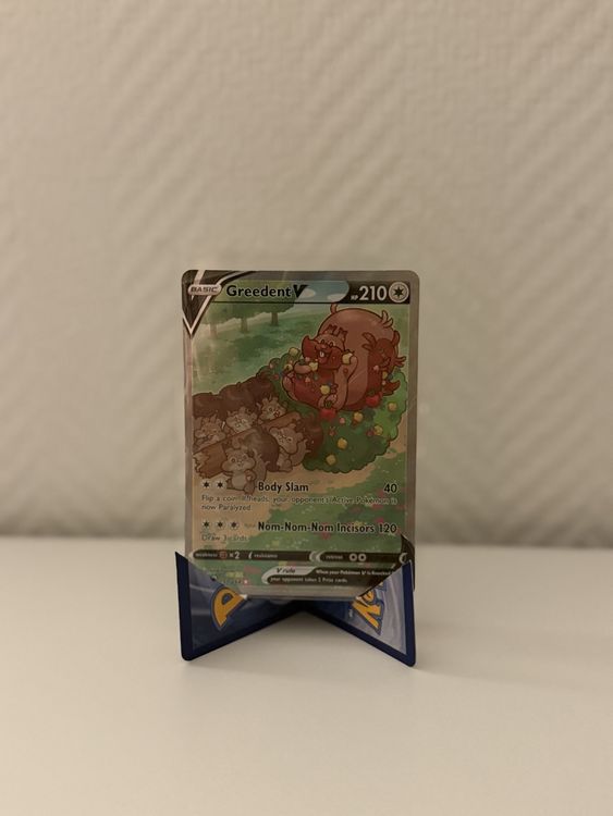 Greedent V - 🔥🔥Sword & Shield base set - Pokemon card NM! (Neu (gemäss ...