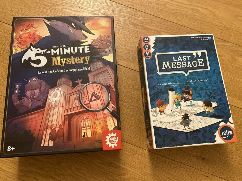 2 Gesellschaftsspiele: 5-Minute Mystery & Last Message 🎲 (Gebraucht) in ...
