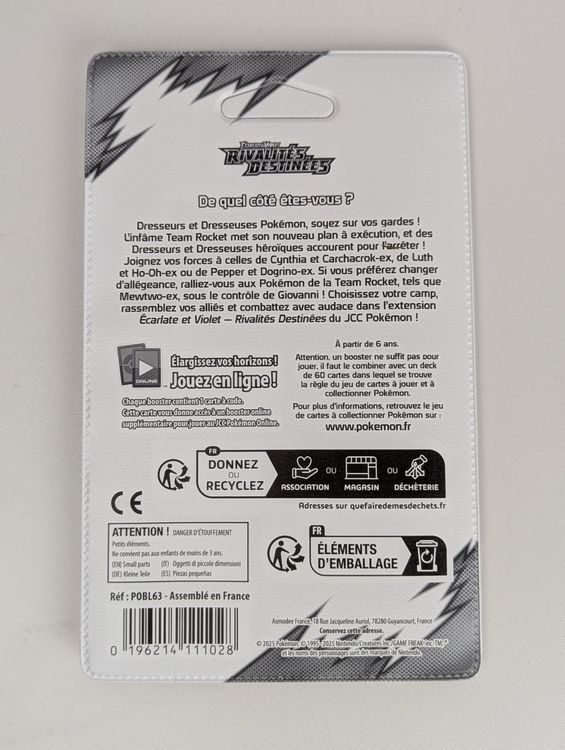 Lot de 7 Boosters Pokémon Rivalités Destinées EV10 FR (Neuf avec ...