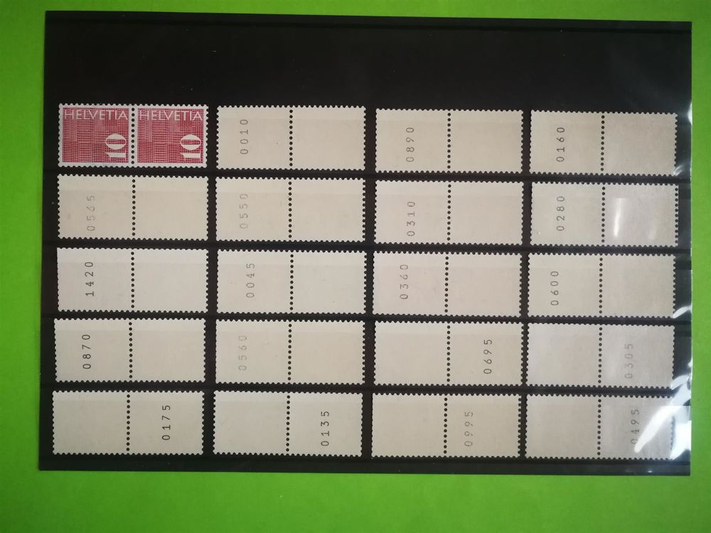 10Rp. Ziffermarken, Kontrollnr. ** /1668 | Kaufen auf Ricardo