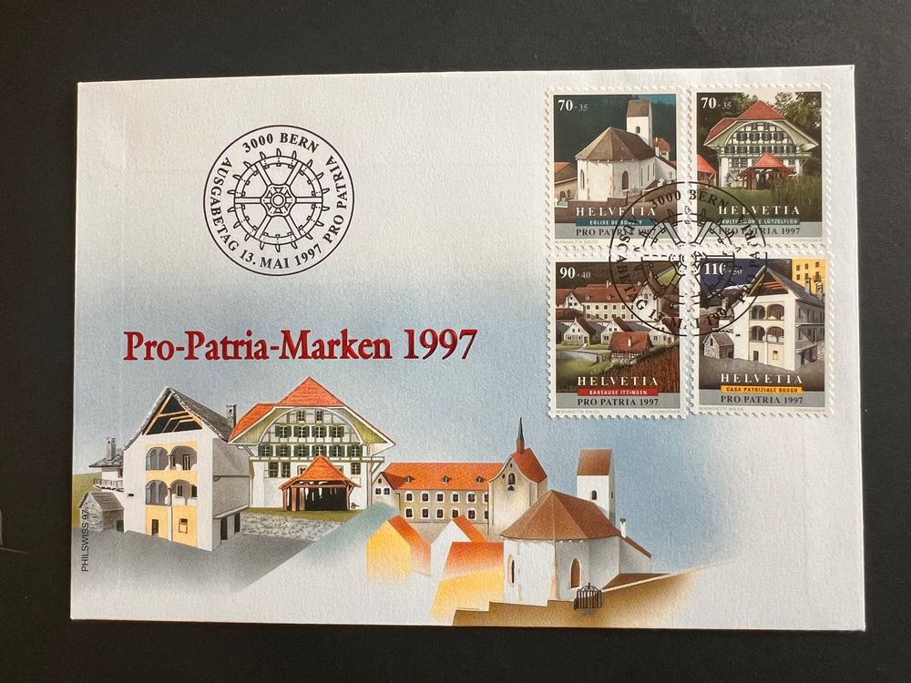 FDC Brief 1997 Pro Patria Philswiss Spezialcouvert (P906) | Kaufen auf Ricardo