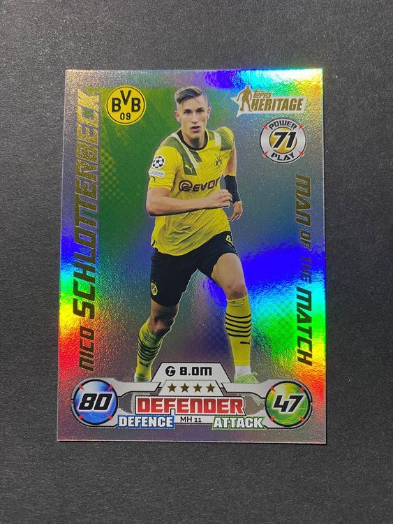 Topps Match Attax 2022/23 Nico Schlotterbeck (Neu (gemäss Beschreibung ...