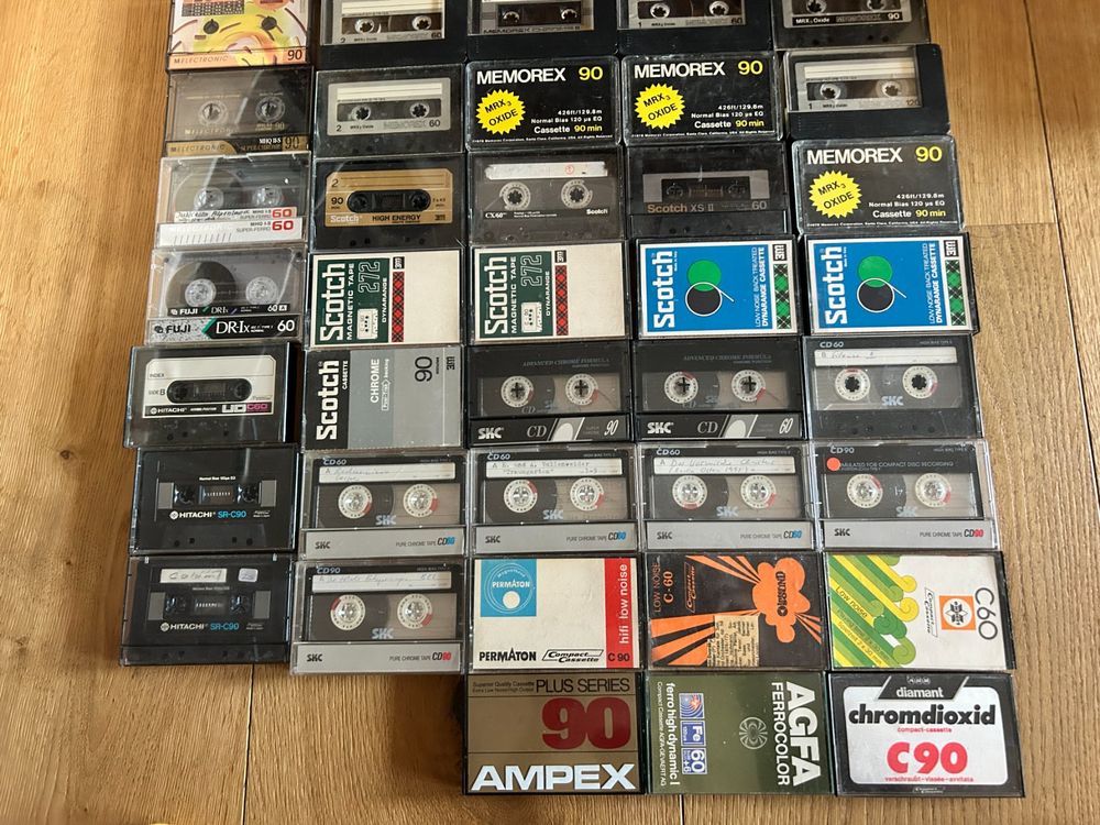 Kassetten K7 Sammlung, Memorex, Scotch, Hitachi, Fuji, M, 53 (Gebraucht ...