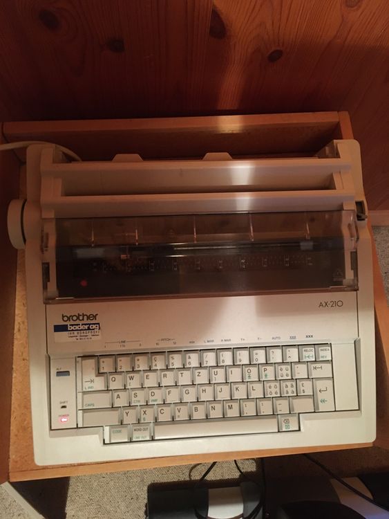 Brother AX-210 Schreibmaschine, Vintage Bürogerät | Kaufen auf Ricardo