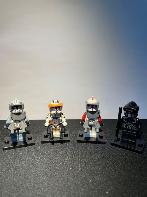 Lego Star Wars Wolf Clone Trooper Cody Captain Shadow Custom (Neu und ...