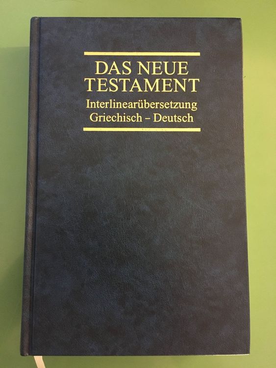NEUES TESTAMENT, GRIECHISCH-DEUTSCH | Kaufen auf Ricardo